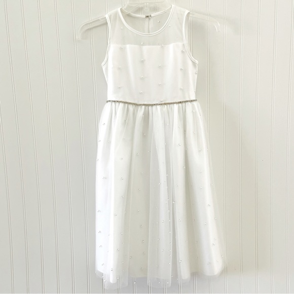 American Princess | Dresses | American Princess Girls White Tulle Dress ...